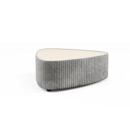 COUCHTISCH LINEO 89 cm Wohnzimmertisch gepolstert Grau
