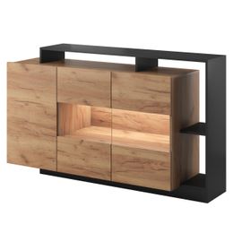 SIDEBOARD ALBINA 155/94/44 cm mit 3 T&uuml;ren Orange