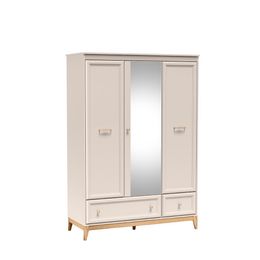 DREHT&Uuml;RENSCHRANK CUNEO 135,5/193/54,6 cm 3-t&uuml;rig mit Spiegel Kaschmir