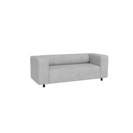 2-SITZER-SOFA Tove Hellgrau Cord