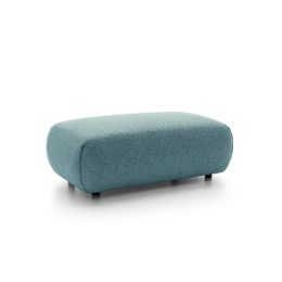 MASSENO Sitzhocker ZEST, Modern Polsterhocker, Fu&szlig;hocker Blau