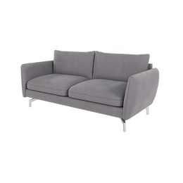 3-SITZER-SOFA Elou Grau Microfaser