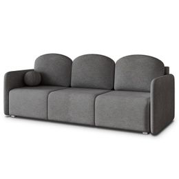 BETTSOFA SUVI III NV Grau Geflochtener Stoff mit Schlaffunktion
