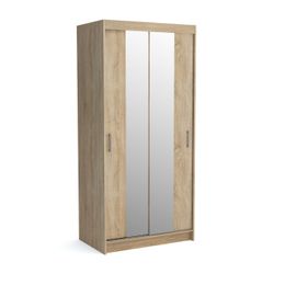 SCHWEBET&Uuml;RENSCHRANK NICOLA 100/215/60 cm 2-t&uuml;rig Sonoma Eiche