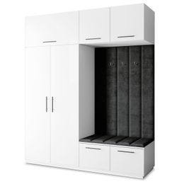 GARDEROBENSCHRANK REMA 200/240/60 cm Modern Wei&szlig;