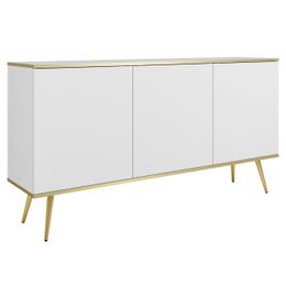 SIDEBOARD VENEZIA 160/85/39cm 3 T&uuml;ren Wei&szlig;