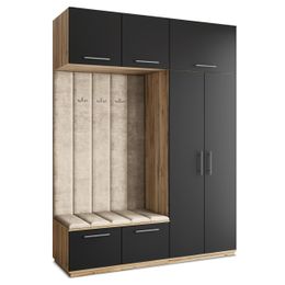 GARDEROBENSCHRANK REMA 180/240/60 cm Modern Eiche Wotan