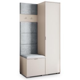 GARDEROBENSCHRANK LORI 95/181/51 cm Modern Kaschmir