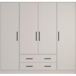 DREHT&Uuml;RENSCHRANK VANO 200/190/56cm 4-t&uuml;rig Kaschmir
