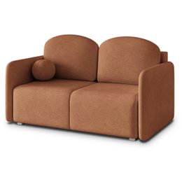 BETTSOFA SUVI II NV Orange Geflochtener Stoff mit Schlaffunktion