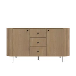 KOMMODE BOLLA 164,4/85,4/42,3cm mit 3 Schubladen 2 T&uuml;ren Eichefarben