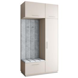 GARDEROBENSCHRANK REMA 120/240/60 cm Modern Kaschmir