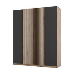 DREHT&Uuml;RENSCHRANK CAGLIARI 200/239/61,9cm 4-t&uuml;rig Goldfarben