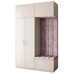 GARDEROBENSCHRANK REMA 150/240/60 cm Modern Garderobe-Set Kaschmir