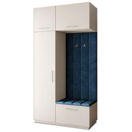 GARDEROBENSCHRANK REMA 120/240/60 cm Modern Garderobe-Set Kaschmir
