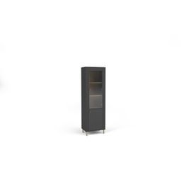 VITRINE ZELOS 193,6/60 cm in Schwarz