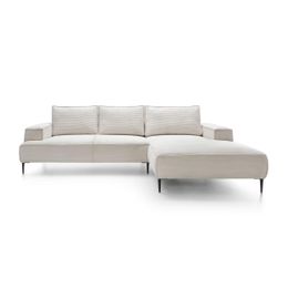 ECKSOFA DUNA Beige Kordstoff