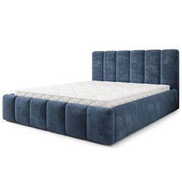 POLSTERBETT ATTORA LM 140x200 cm mit Bettk&auml;sten - Blau