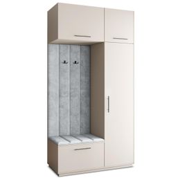 GARDEROBENSCHRANK REMA 120/240/60 cm Modern Kaschmir
