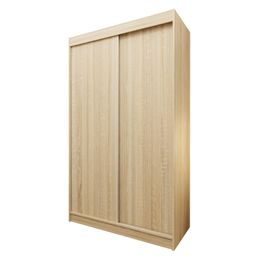SCHWEBET&Uuml;RENSCHRANK SOFIA 120/216/61 cm 2-t&uuml;rig Sonoma Eiche