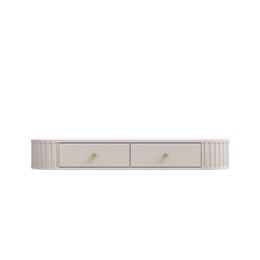 KONSOLENTISCH BOLLA 123/17,5/35,9 cm H&auml;ngender Kosmetiktisch mit Schubladen, Beige