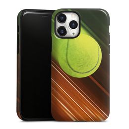 DeinDesign iPhone 11 Pro Handy Panzer Handyh&uuml;lle robuste Outdoor H&uuml;lle Schutzh&uuml;lle gl&auml;nzend Hobby Ball Tennis Tough Case