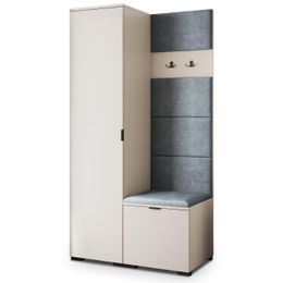 GARDEROBENSCHRANK LORI 95/181/51 cm Modern Garderobe-Set Kaschmir