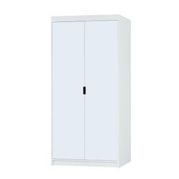 DREHT&Uuml;RENSCHRANK ELENORA 89,7/190,5/53cm 2-t&uuml;rig mit Spiegel Wei&szlig;
