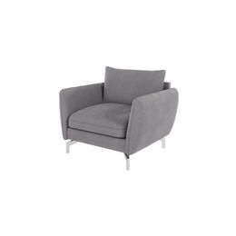 SESSEL Elou Grau Microfaser