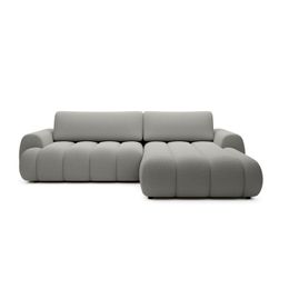 ECKSOFA SITO Grau Geflochtener Stoff mit Schlaffunktion