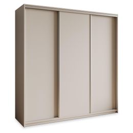 SCHWEBET&Uuml;RENSCHRANK NISSE 200/205/60 cm 3-t&uuml;rig Kaschmir