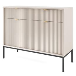 SIDEBOARD STELLARE 104/83/39cm mit 2 Schubladen 2 T&uuml;ren Kaschmir