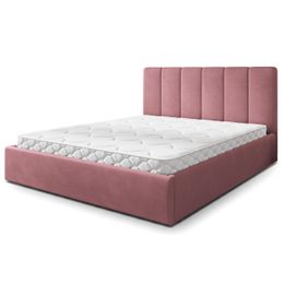 POLSTERBETT NEMIS 160x200 cm mit Bettk&auml;sten - Rosa