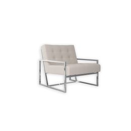 LOUNGESESSEL Duban Beige Boucl&eacute;-Stoff