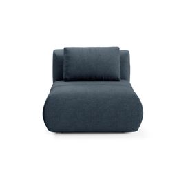 SESSEL ATOMO, Modern Polstersessel Loungesessel, Chenille-Stoff Blau