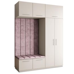 GARDEROBENSCHRANK REMA 180/240/60 cm Modern Garderobe-Set Kaschmir