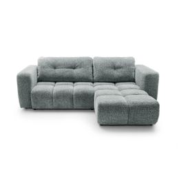 ECKSOFA ARTE 02 Grau Chenille mit Schlaffunktion
