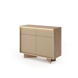 KOMMODE RIGATO 103,9/84,4/40cm mit 2 Schubladen 2 T&uuml;ren Beige