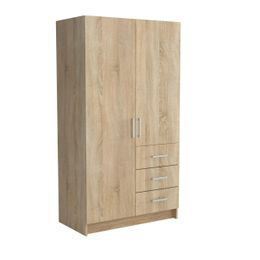DREHT&Uuml;RENSCHRANK PINELLO 96/177/50 cm 2-t&uuml;rig Sonoma Eiche