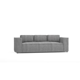 3-SITZER-SOFA Nova Hellgrau Cord