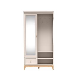 GARDEROBENSCHRANK CUNEO 100/193/41 Modern Garderobenschrank Kaschmir