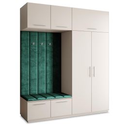 GARDEROBENSCHRANK REMA 200/240/60 cm Modern Garderobe-Set Kaschmir