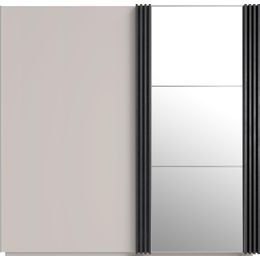 SCHWEBET&Uuml;RENSCHRANK PUNTO 215/210/61cm -t&uuml;rig mit Spiegel Kaschmir