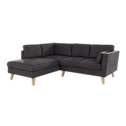 ECKSOFA Mario Graphit Microfaser