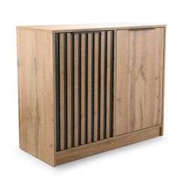 KOMMODE GAREN 94/82/41cm mit Schubladen 2 T&uuml;ren Eiche Wotan