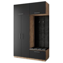 GARDEROBENSCHRANK REMA 150/240/60 cm Modern Eichefarben