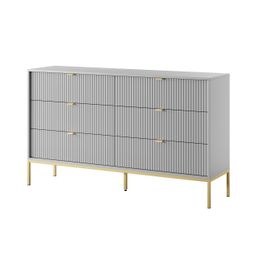SIDEBOARD STELLARE 154/91/39 cm mit 6 Schubladen Grau