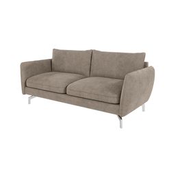 3-SITZER-SOFA Elou Dunkelbeige Microfaser