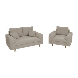 SITZGARNITUR 2+1 Henrik Beige Boucle