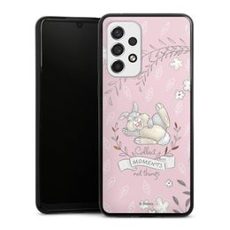 DeinDesign Galaxy A33 5G Handy Slim Case extra d&uuml;nn Silikon Handyh&uuml;lle schwarz H&uuml;lle Thumper Official Licensed Product Bambi Silikon Slim Case